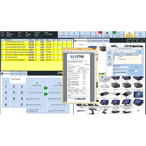 Licencia Software Sysme Tpv